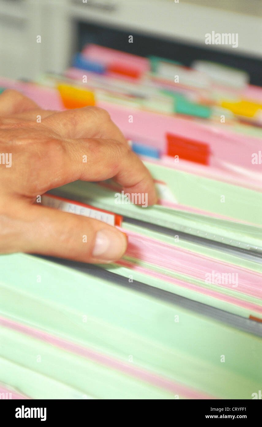 Doctor surgery office records file hi-res stock photography and images ...