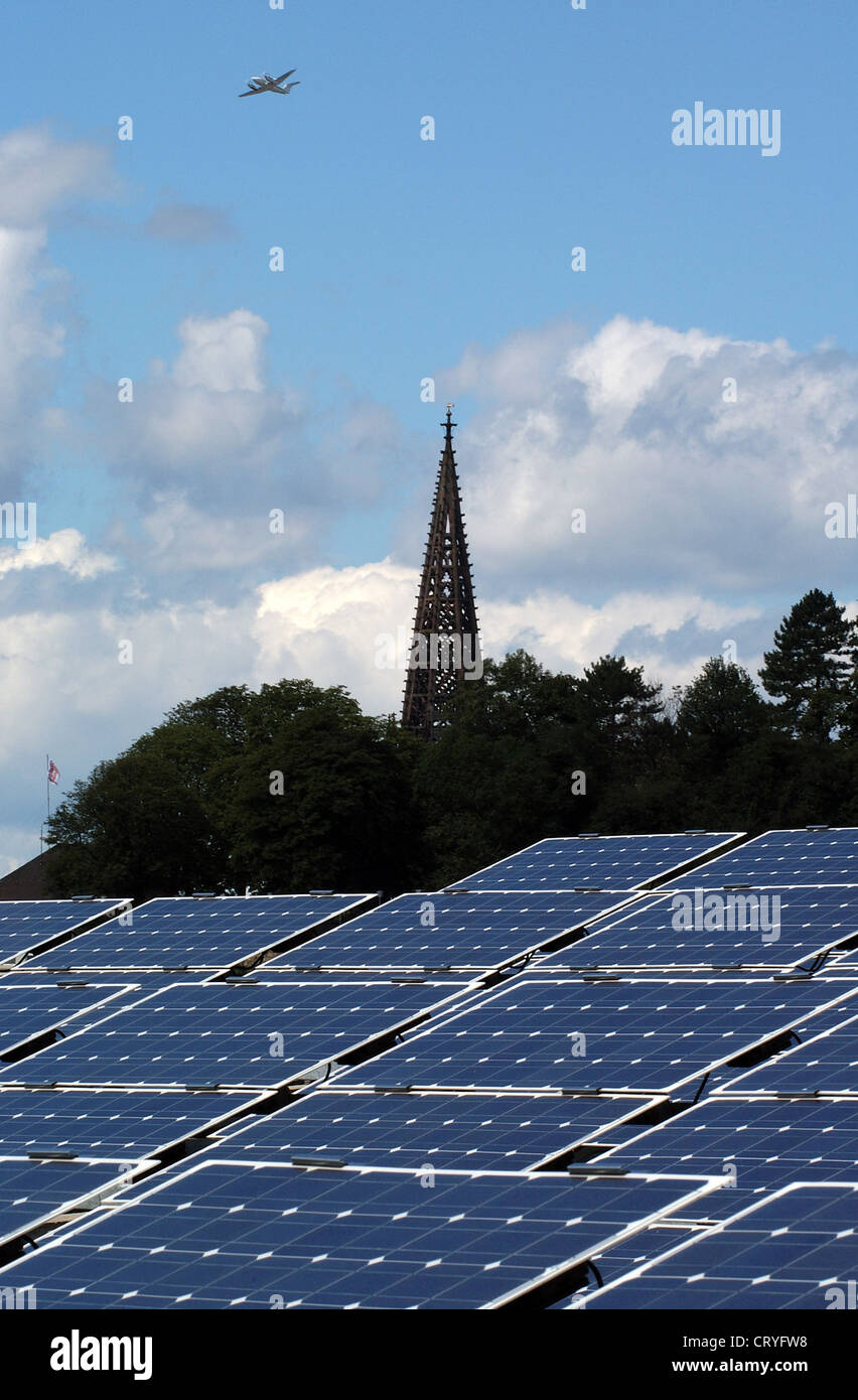 Solar power plant in Freiburg Stock Photo - Alamy