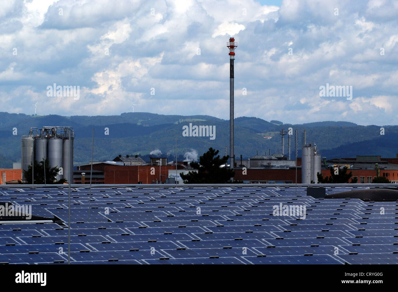Solar power plant in Freiburg Stock Photo - Alamy