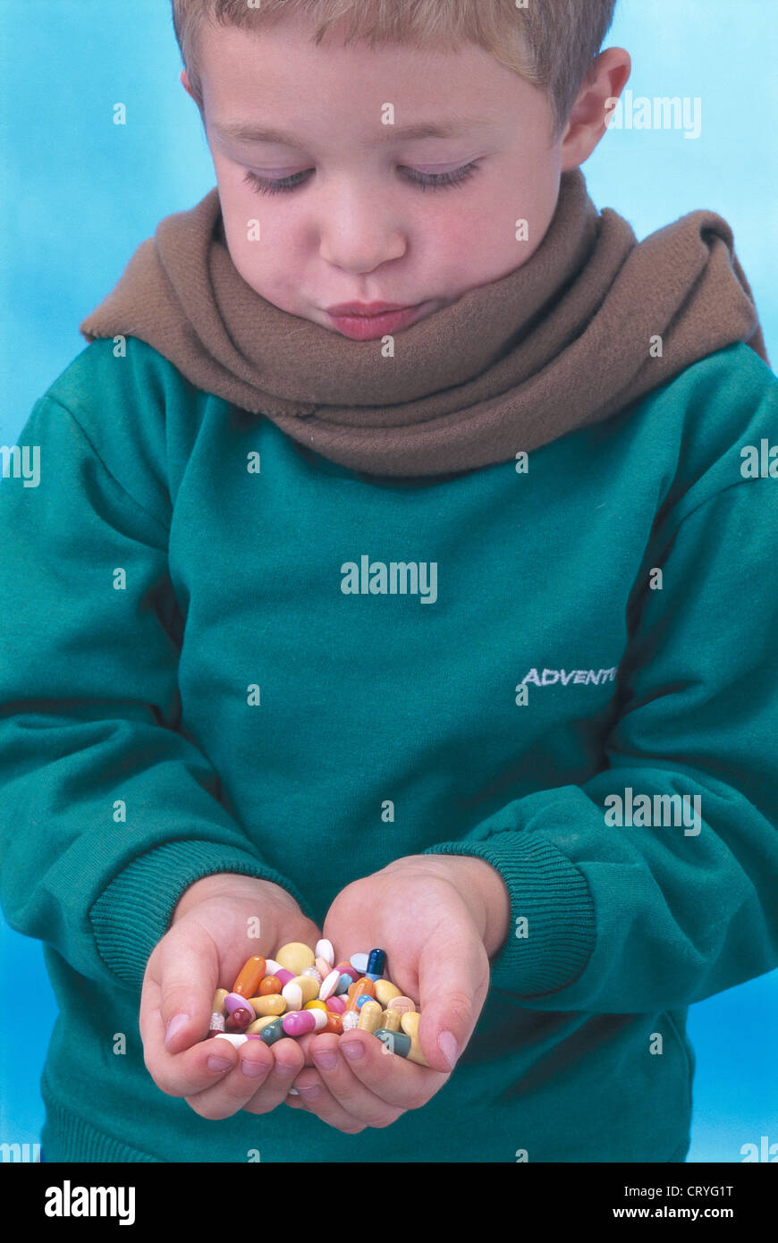 CHILD TAKING MEDICATION Stock Photo - Alamy