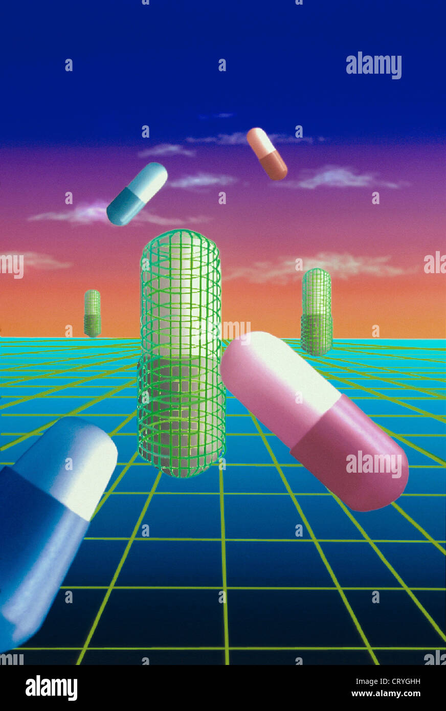 A CAPSULE-FORM DRUG Stock Photo - Alamy