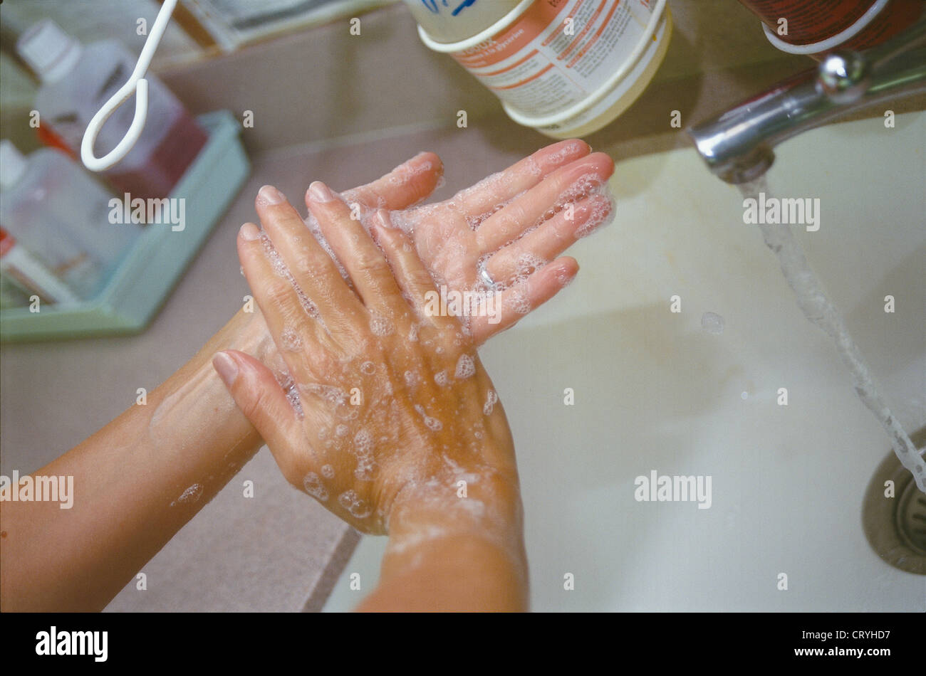 HAND WASHING IN HOSPITAL Stock Photo - Alamy