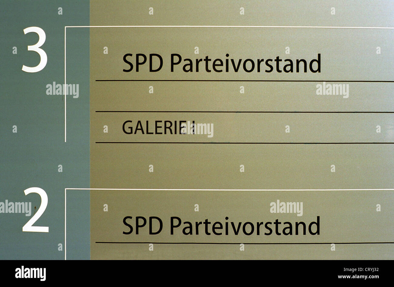 Sign in the SPD headquarters Stock Photo - Alamy