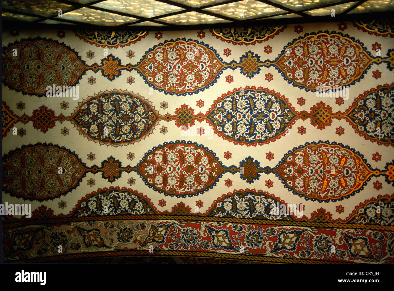 Turkey, Istanbul, Topkapi Palace, painted ceiling Stock Photo - Alamy
