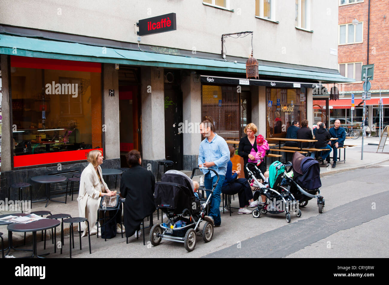SoFo the South of Folkungagatan area Södermalm district Stockholm ...