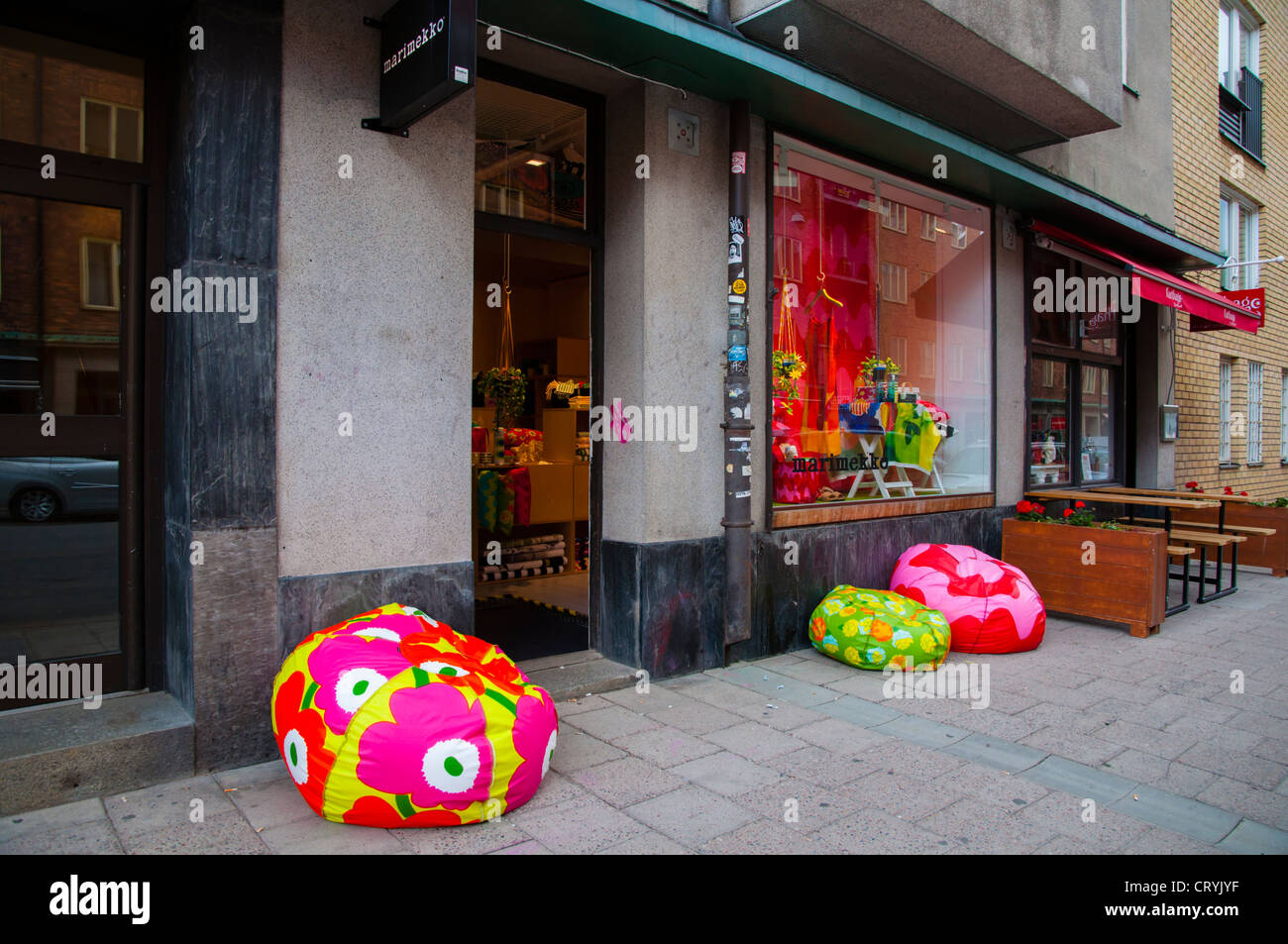 Marimekko shop exterior SoFo the South of Folkungagatan area Södermalm ...