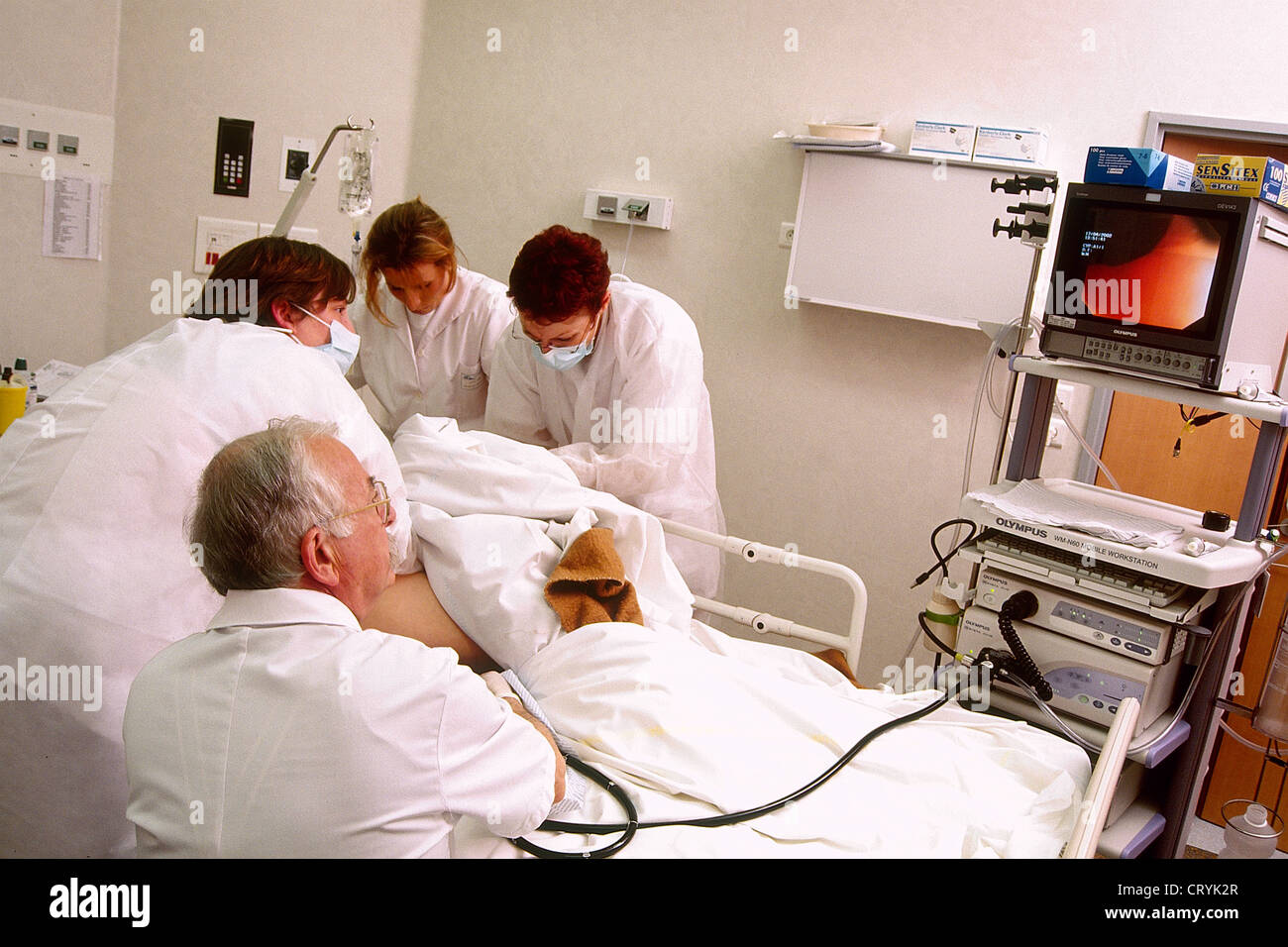 COLON, ENDOSCOPY EXAMINATION Stock Photo - Alamy