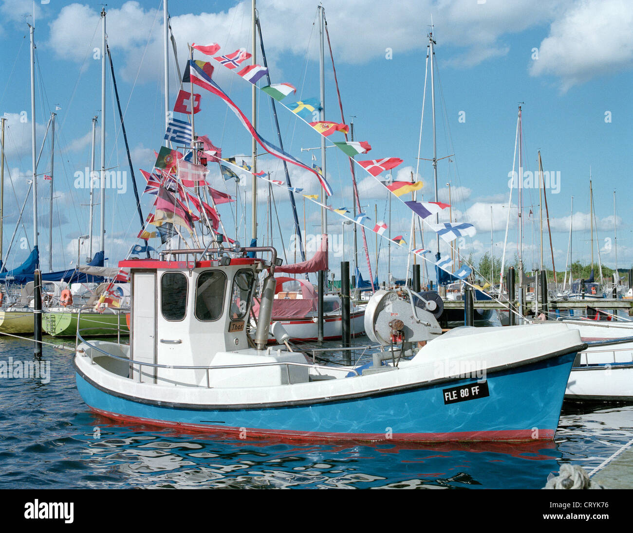 Flags and boats hi-res stock photography and images - Alamy