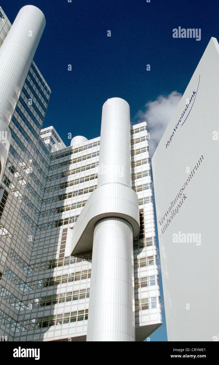 The modern administration building of the HypoVereinsbank Stock Photo ...