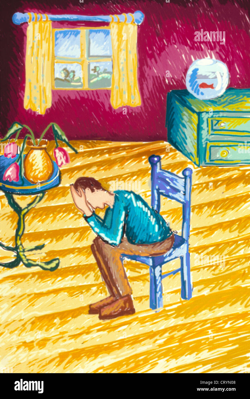 Weary man hi-res stock photography and images - Alamy