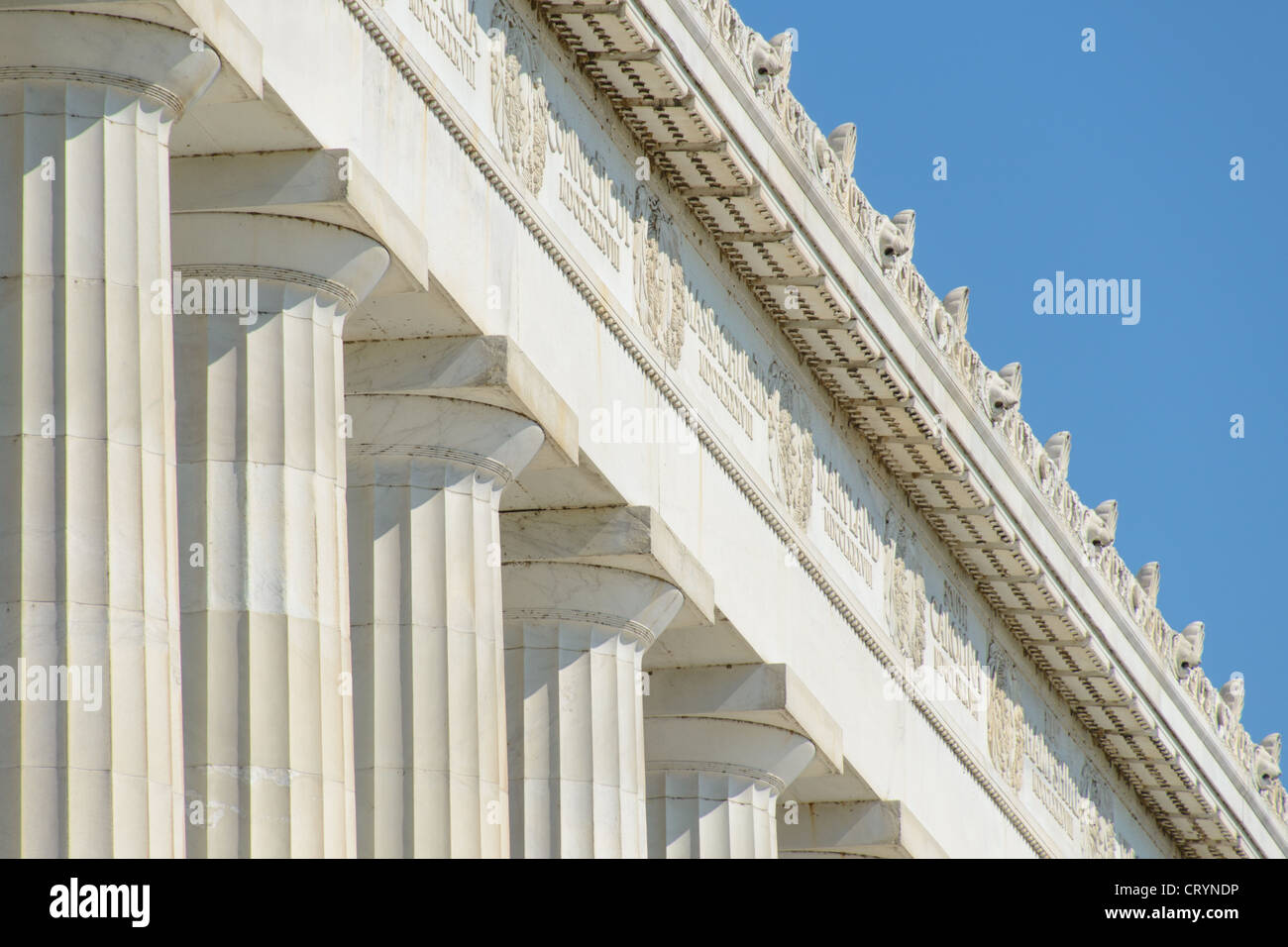 Detail of lincoln memorial column hi-res stock photography and images ...