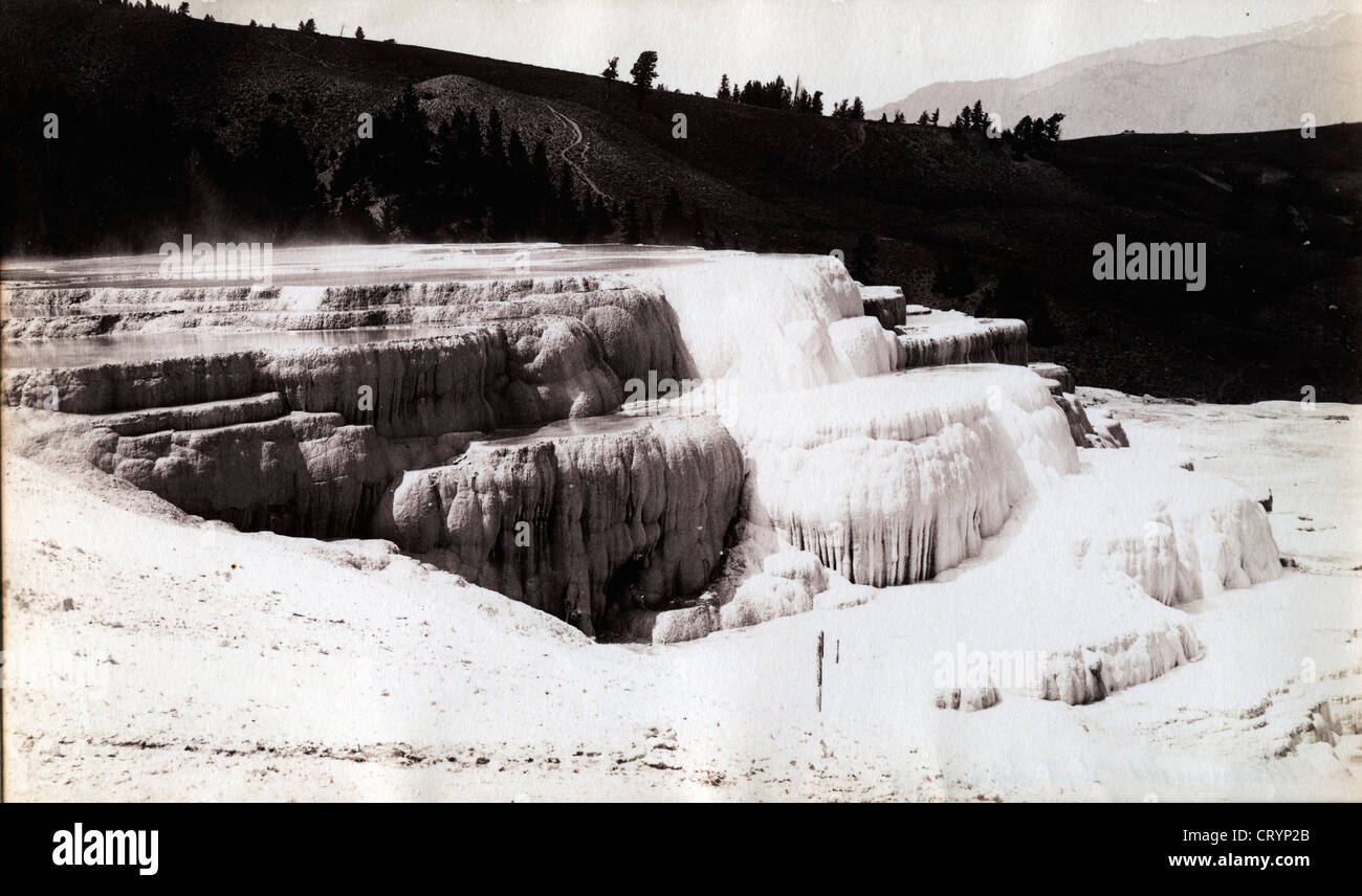 Frozen Hot Springs, Yellowstone National Park, ca 1880, by F. Jay ...
