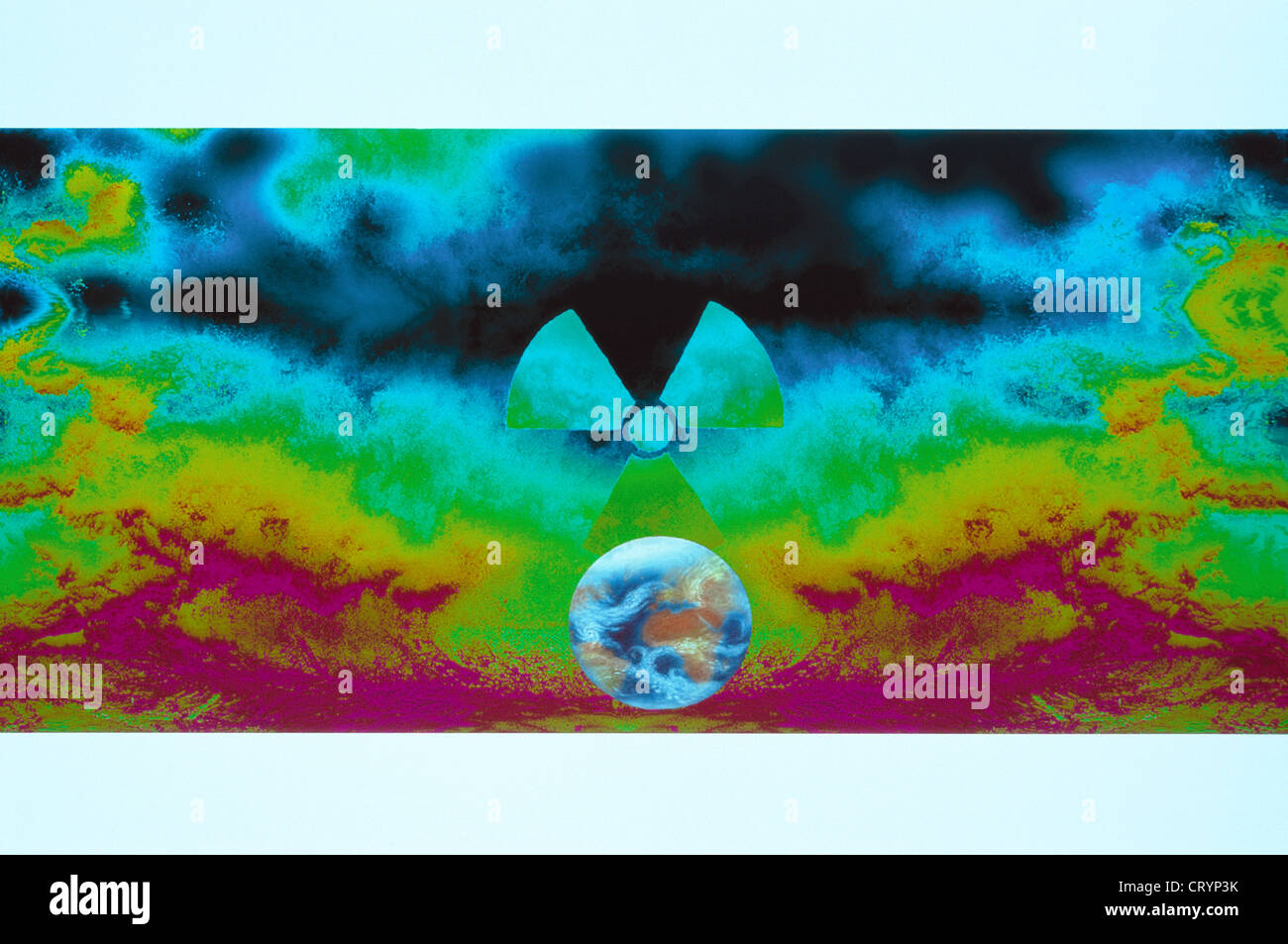 SYMBOL OF NUCLEAR POWER Stock Photo - Alamy