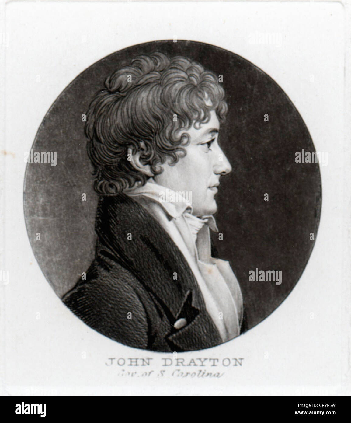 Governor John Drayton, 1802, by Charles Saint-Memin Stock Photo - Alamy