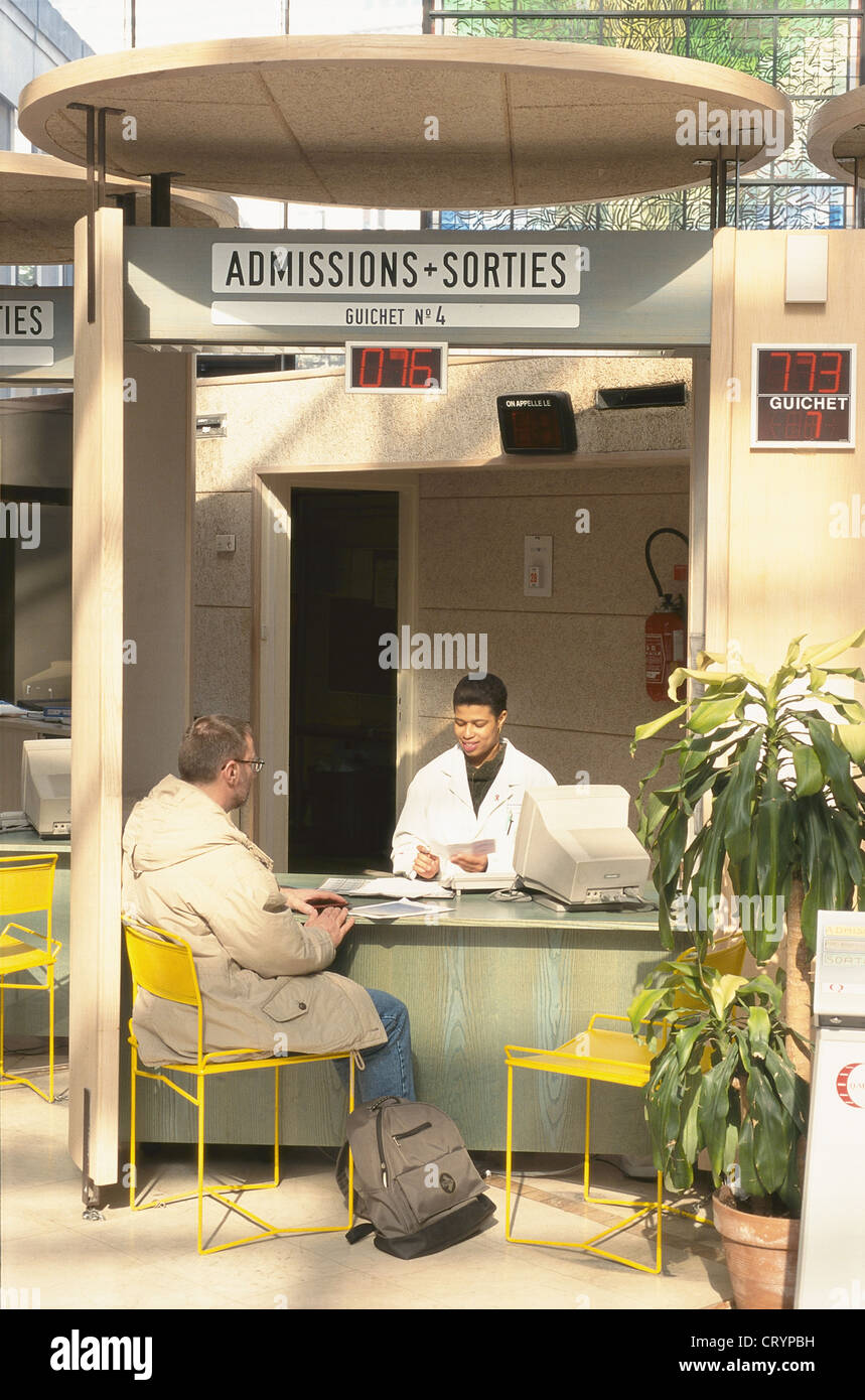 HOSPITAL RECEPTION AREA Stock Photo - Alamy