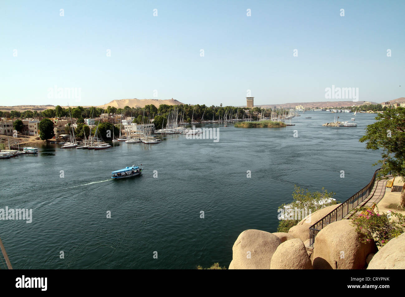 Elephantine Island in Aswan Egypt Stock Photo - Alamy