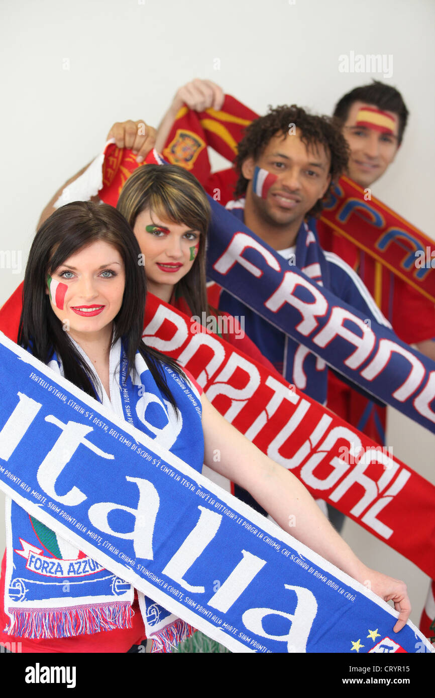 European football fans Stock Photo - Alamy
