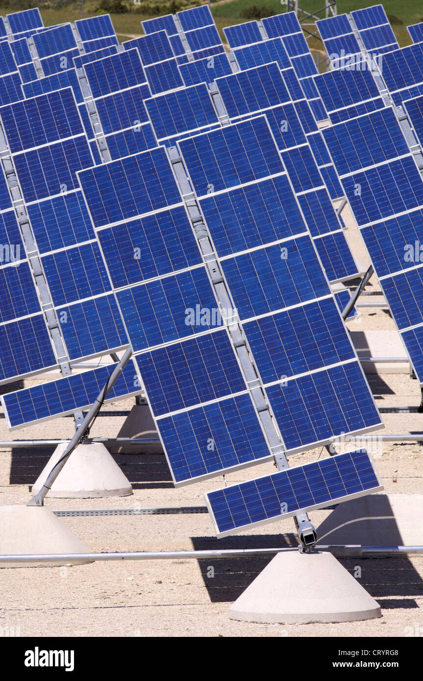 photovoltaic panels for renewable electrical energy production Stock ...