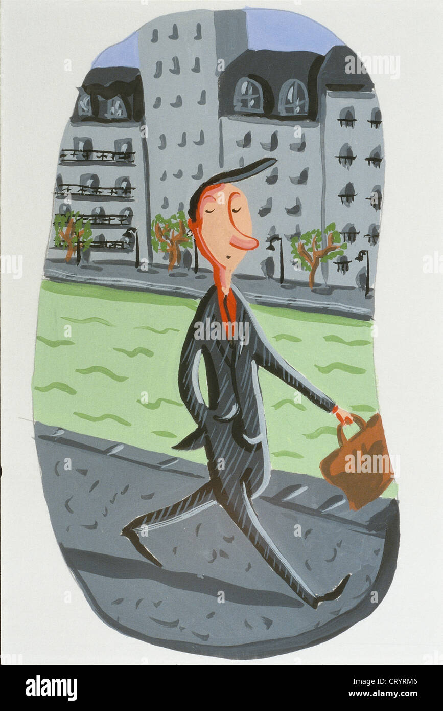 AN EXECUTIVE, ARTWORK Stock Photo - Alamy