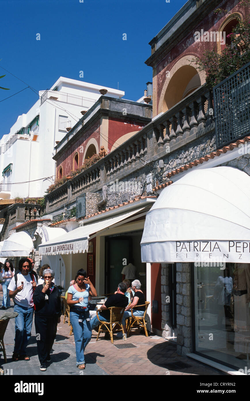 Italy, Campania, Capri, street scene Stock Photo - Alamy