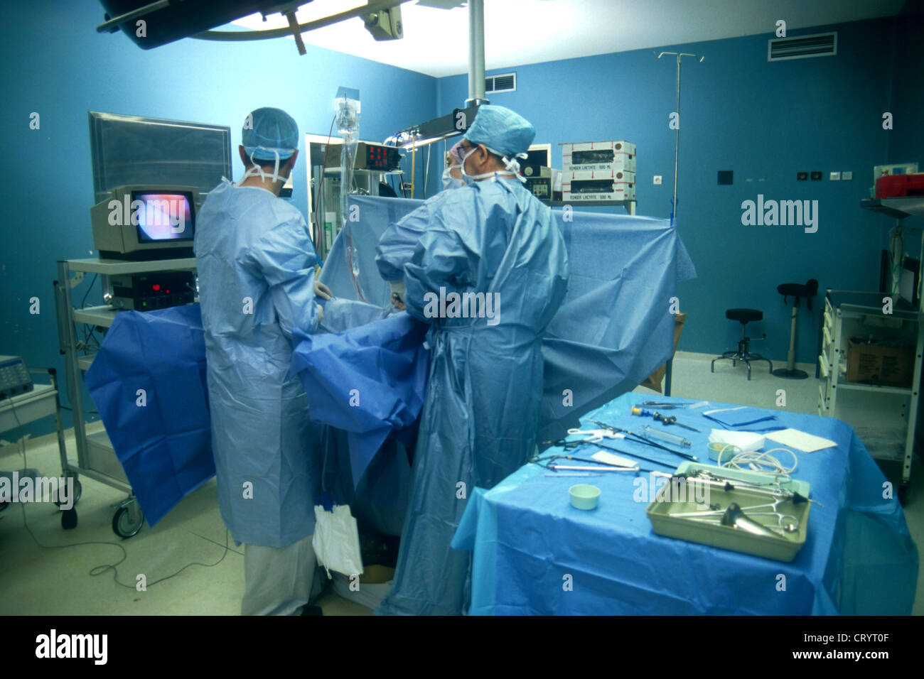 EXTRA-UTERINE PREGNANCY, SURGERY Stock Photo - Alamy