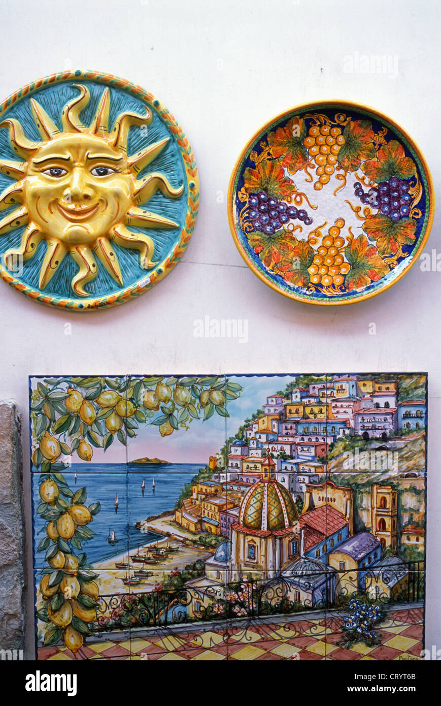 Ceramics positano hi-res stock photography and images - Alamy