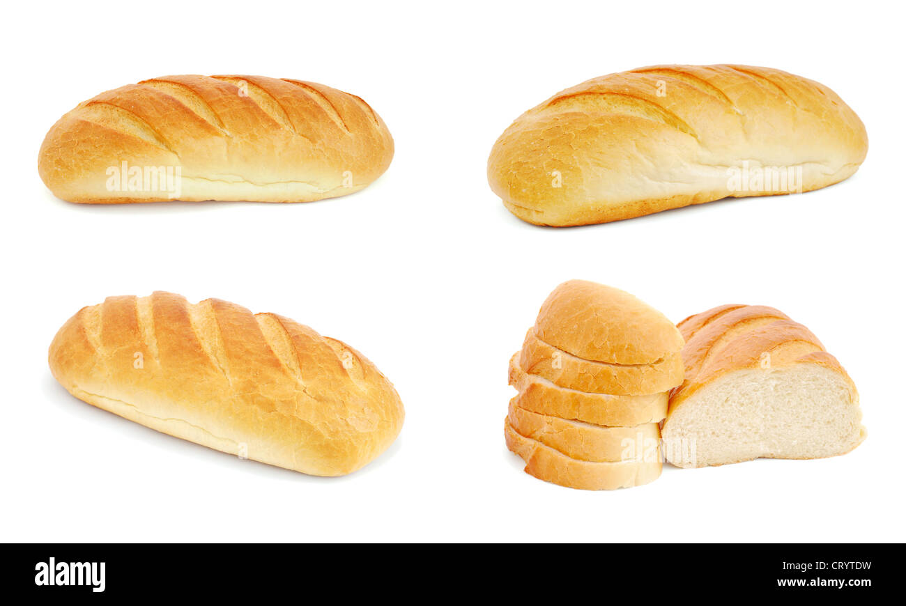 Bread isolated on white background Stock Photo - Alamy