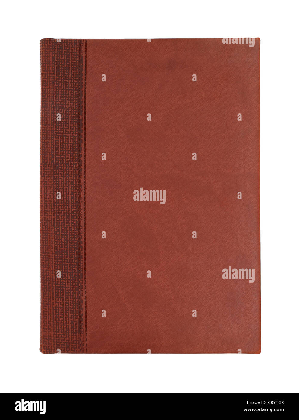 Brown leather notebook isolated on white background Stock Photo - Alamy
