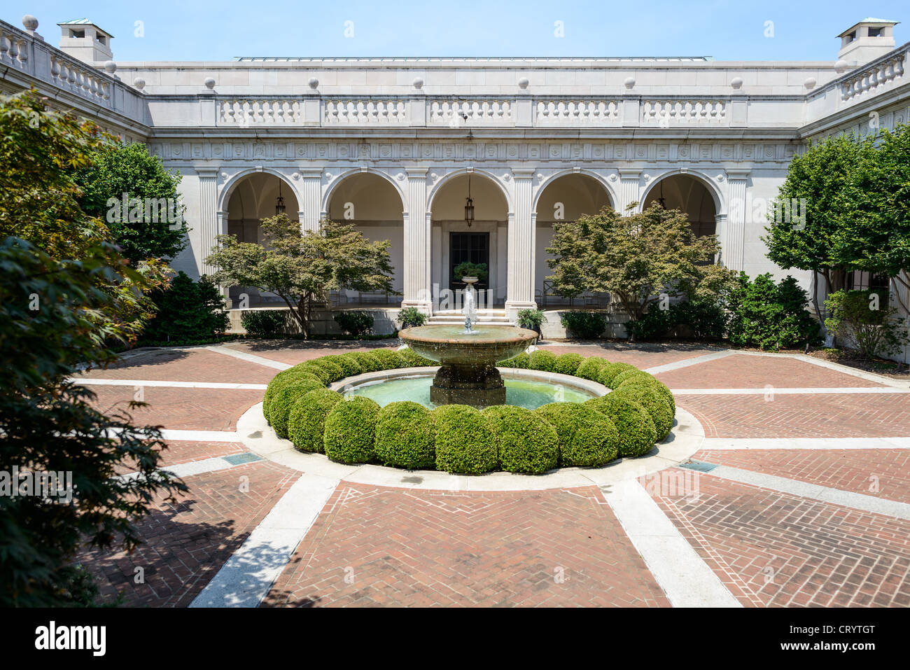 WASHINGTON DC, United States — The interior courtyard of the Freer ...