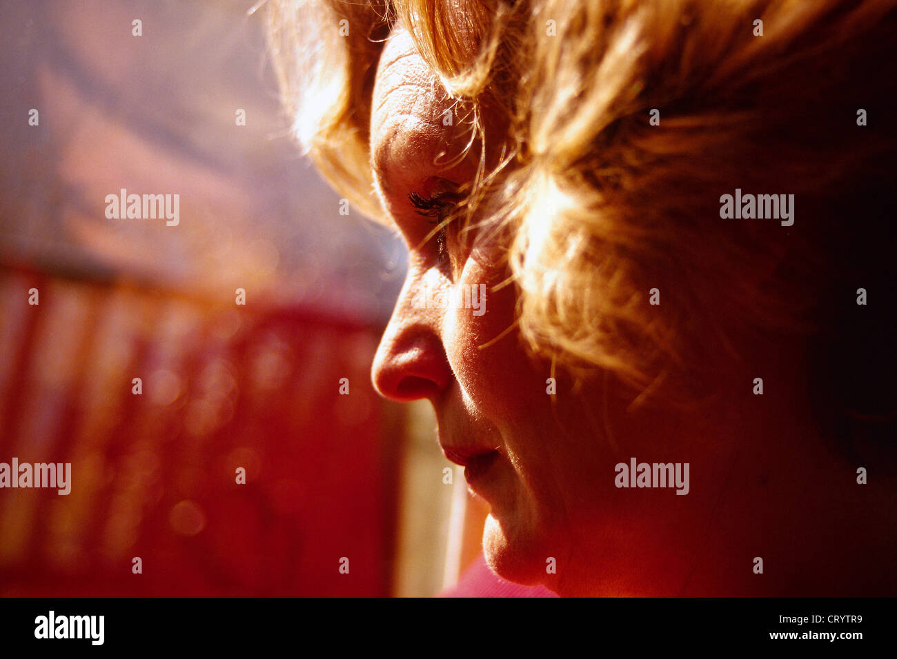 WEARY ELDERLY PERSON Stock Photo - Alamy