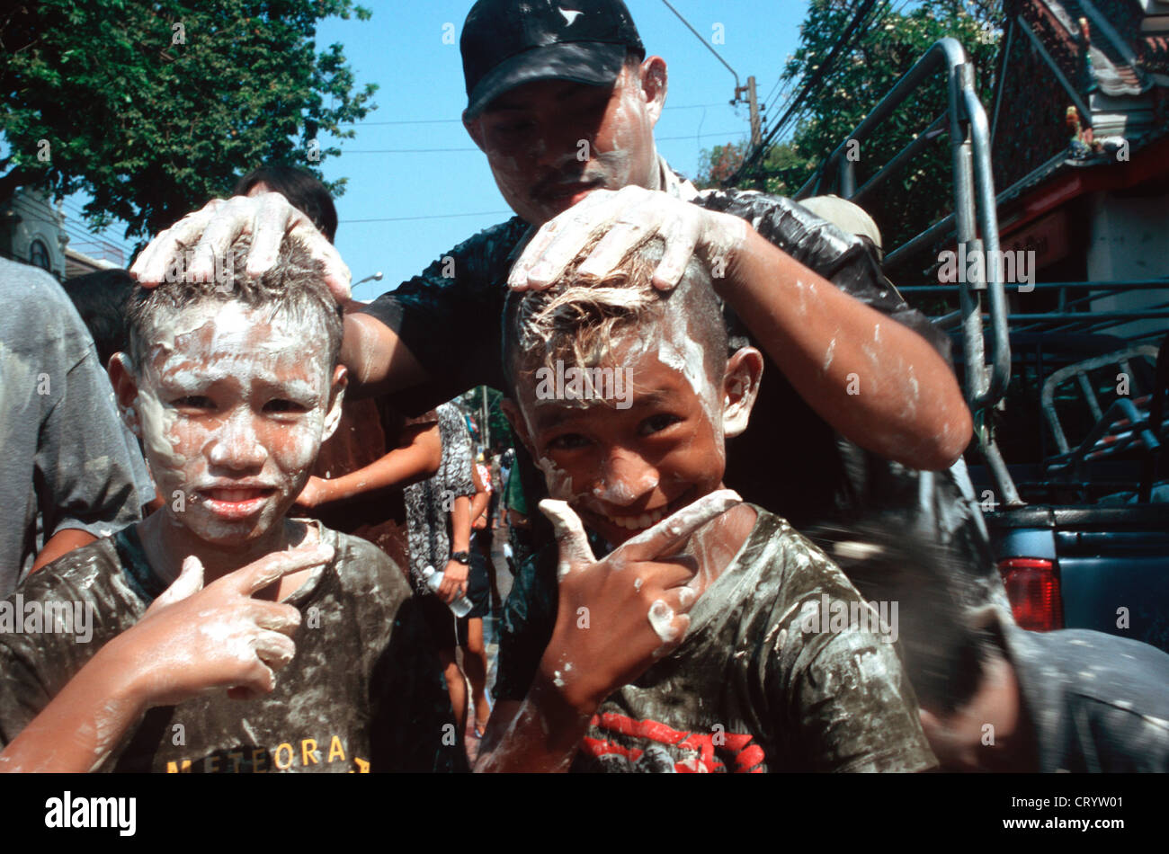 Baby powder smeared faces hi-res stock photography and images - Alamy