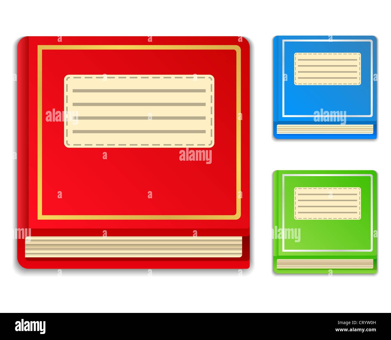 Closed big red book icon hi-res stock photography and images - Alamy