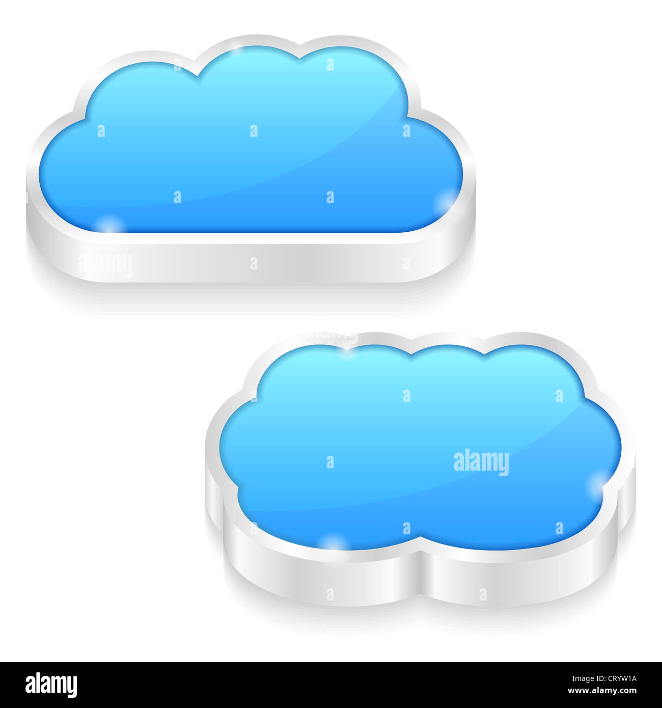 Icons of a cloud Stock Photo - Alamy