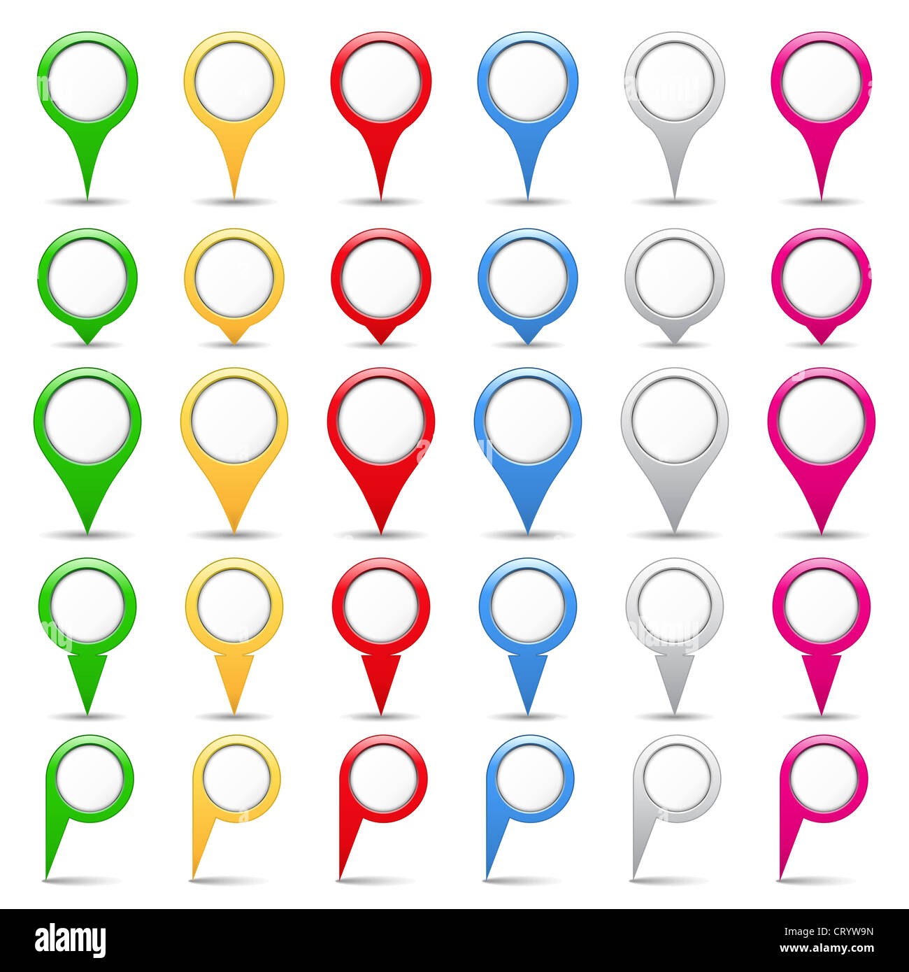 Red pins map hi-res stock photography and images - Alamy