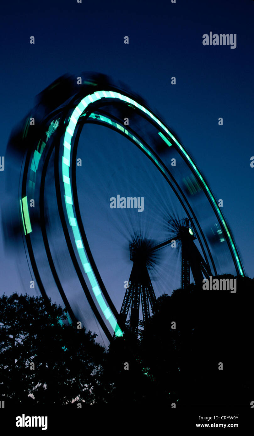 The Prater Ferris wheel in motion Stock Photo - Alamy