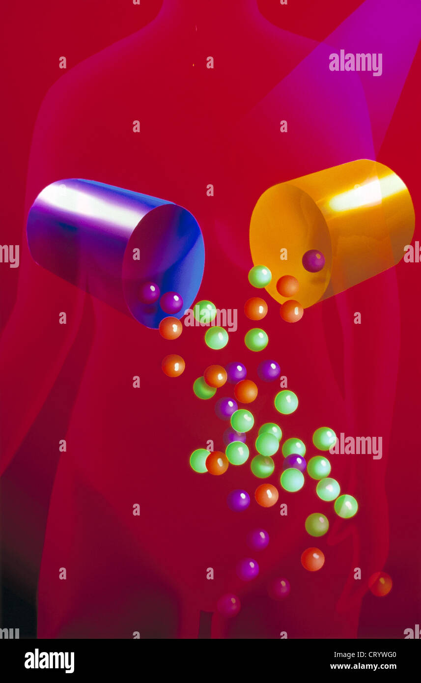 A CAPSULE-FORM, DRAWING Stock Photo - Alamy