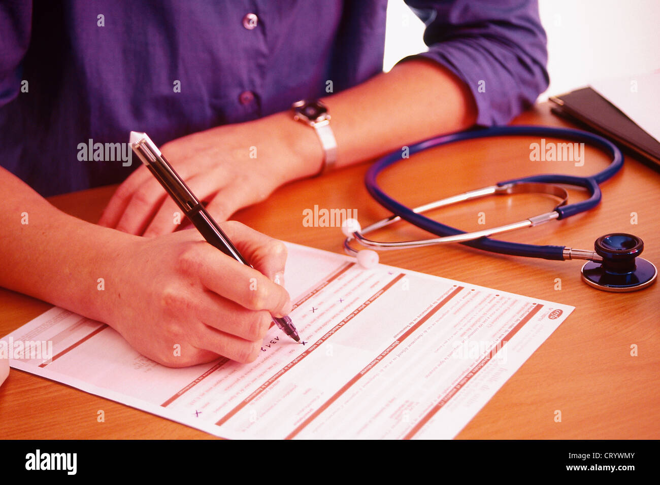 HEALTH INSURANCE FORM Stock Photo - Alamy