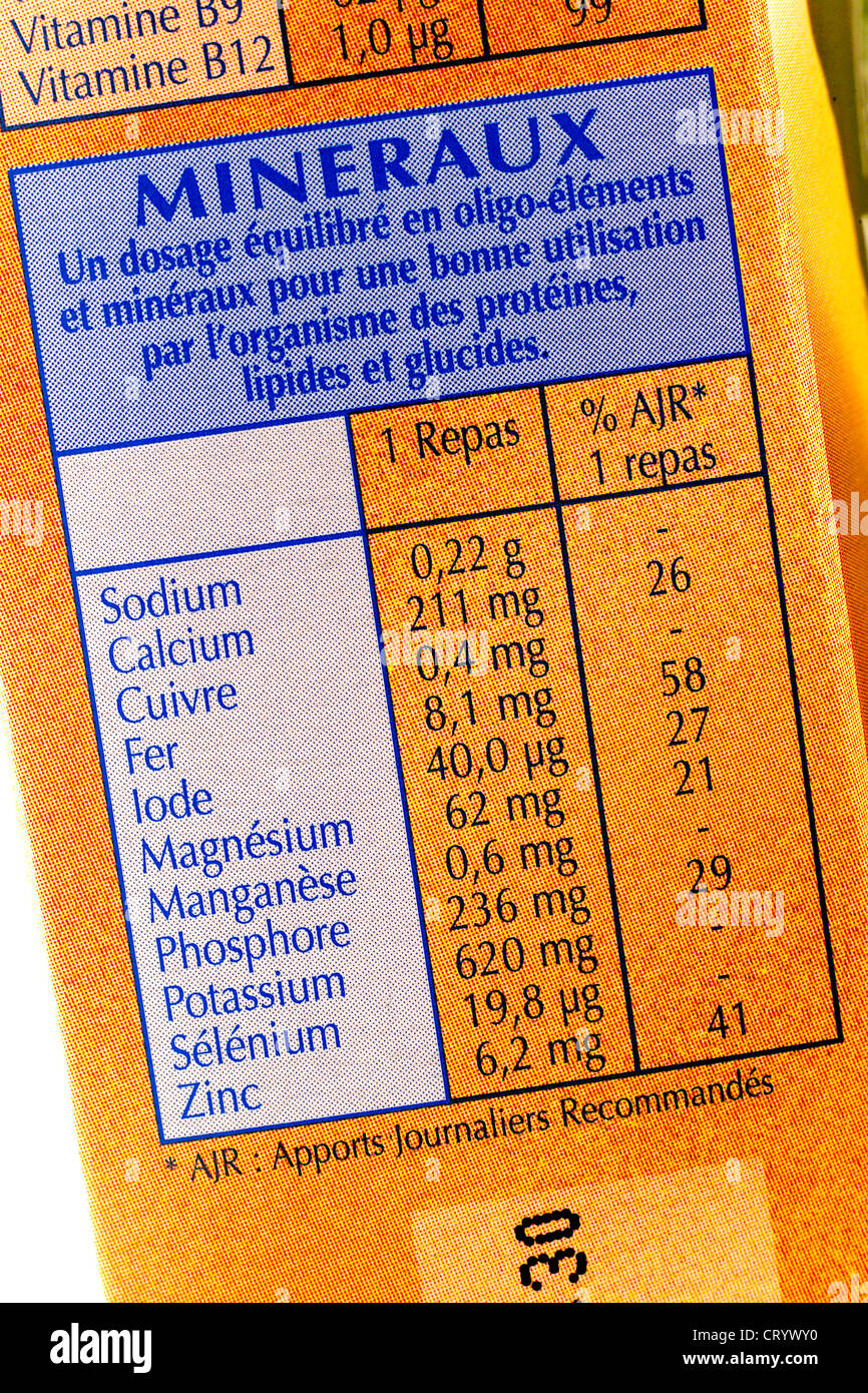 Food clean labelling hi-res stock photography and images - Alamy