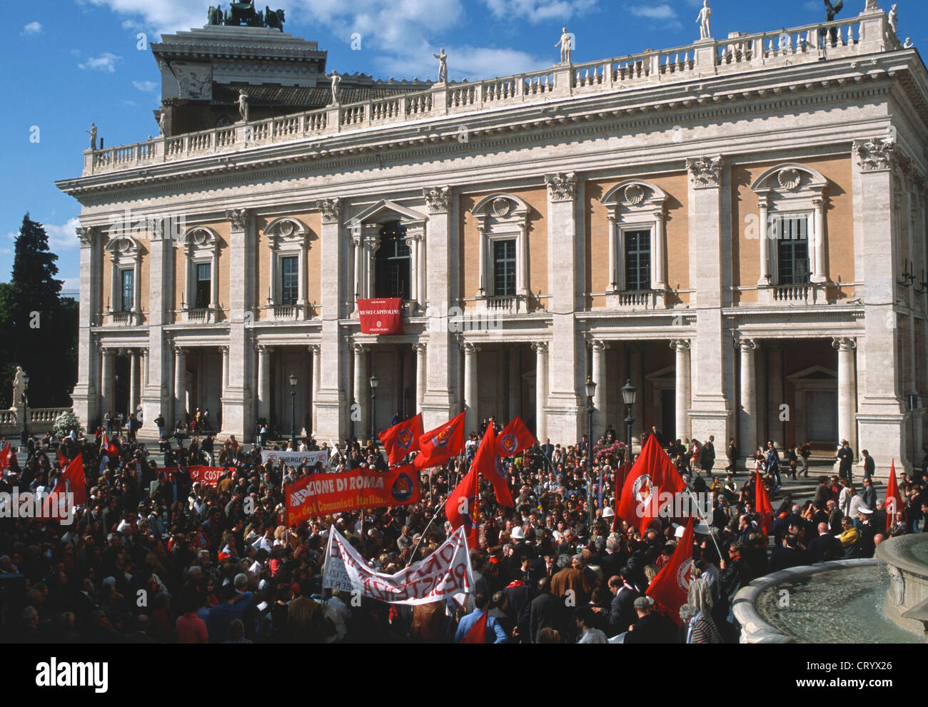 Italy, Lazio, Rome, Piazza del Campidoglio, crowd Stock Photo - Alamy