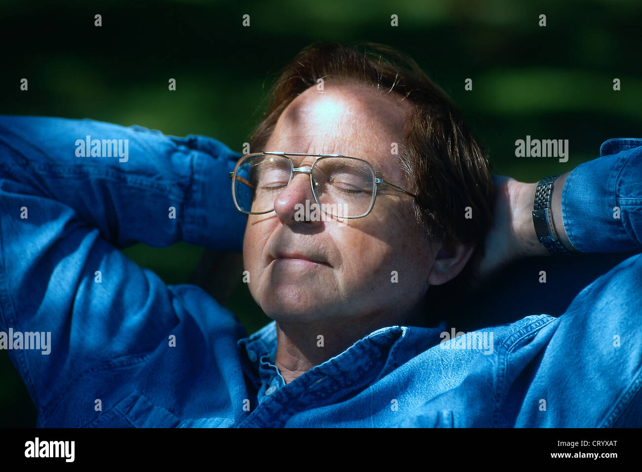 ELDERLY PERSON RESTING Stock Photo - Alamy