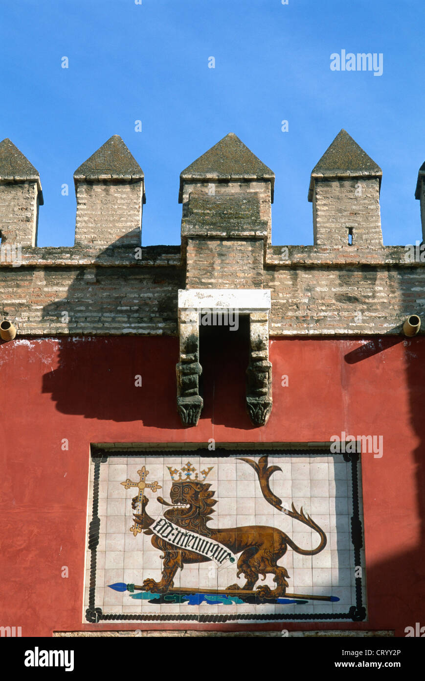 Spain, Andalusia, Sevilla, Alcazar, gate Stock Photo - Alamy