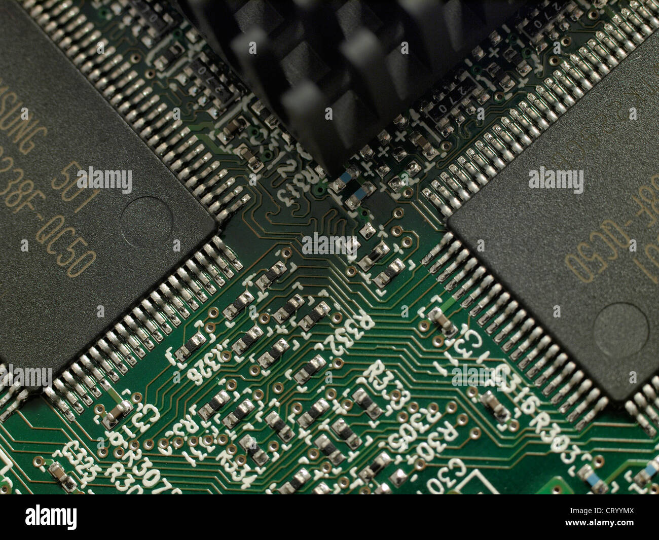Detail of a computer graphics card Stock Photo - Alamy