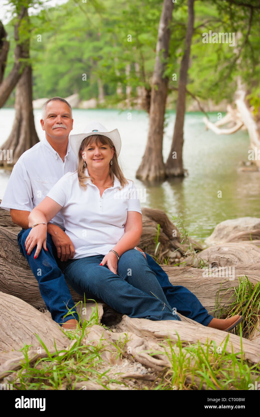 Older caucasian happy couple in their 50s Stock Photo - Alamy