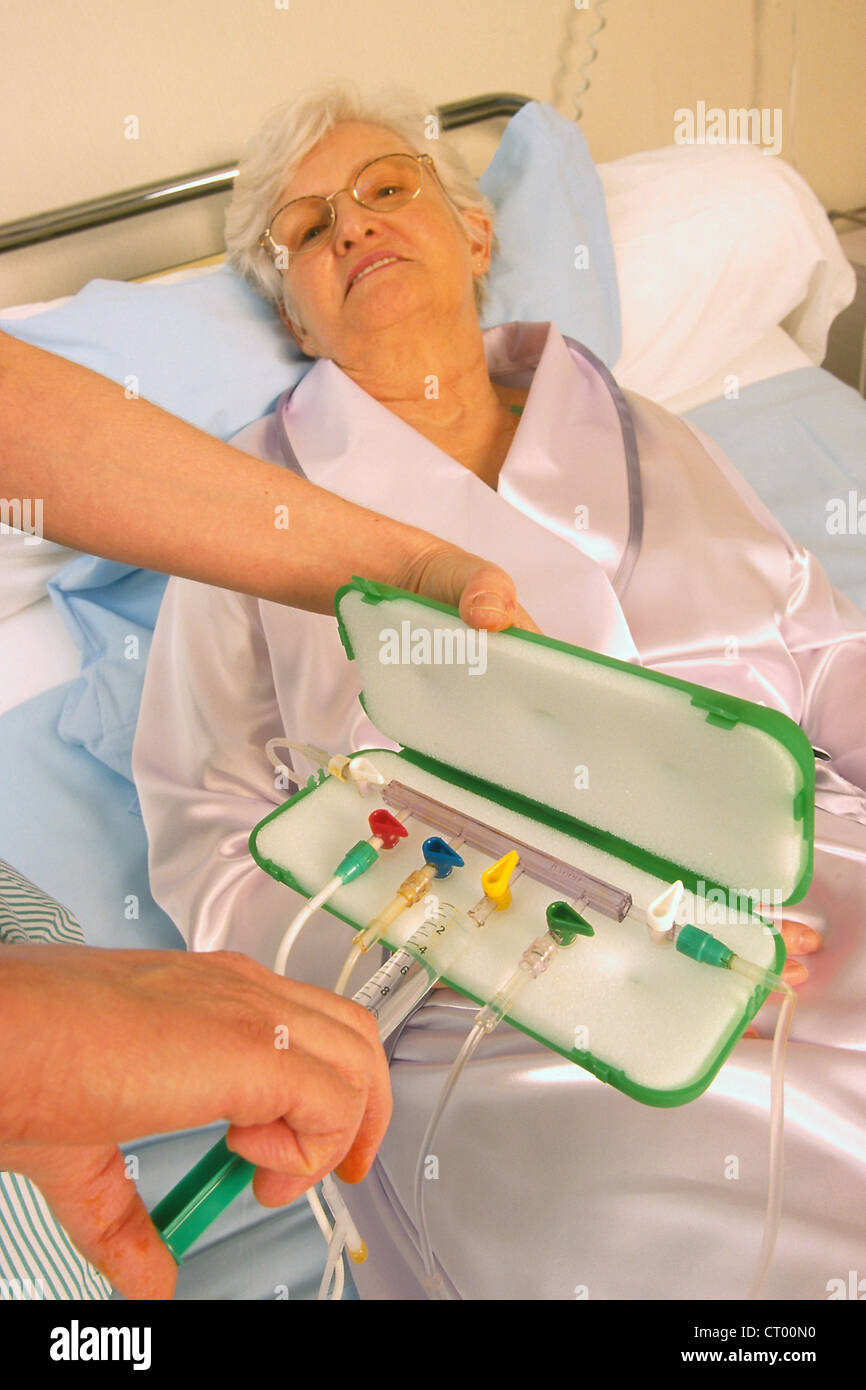 DRIP, ELDERLY PERSON Stock Photo - Alamy