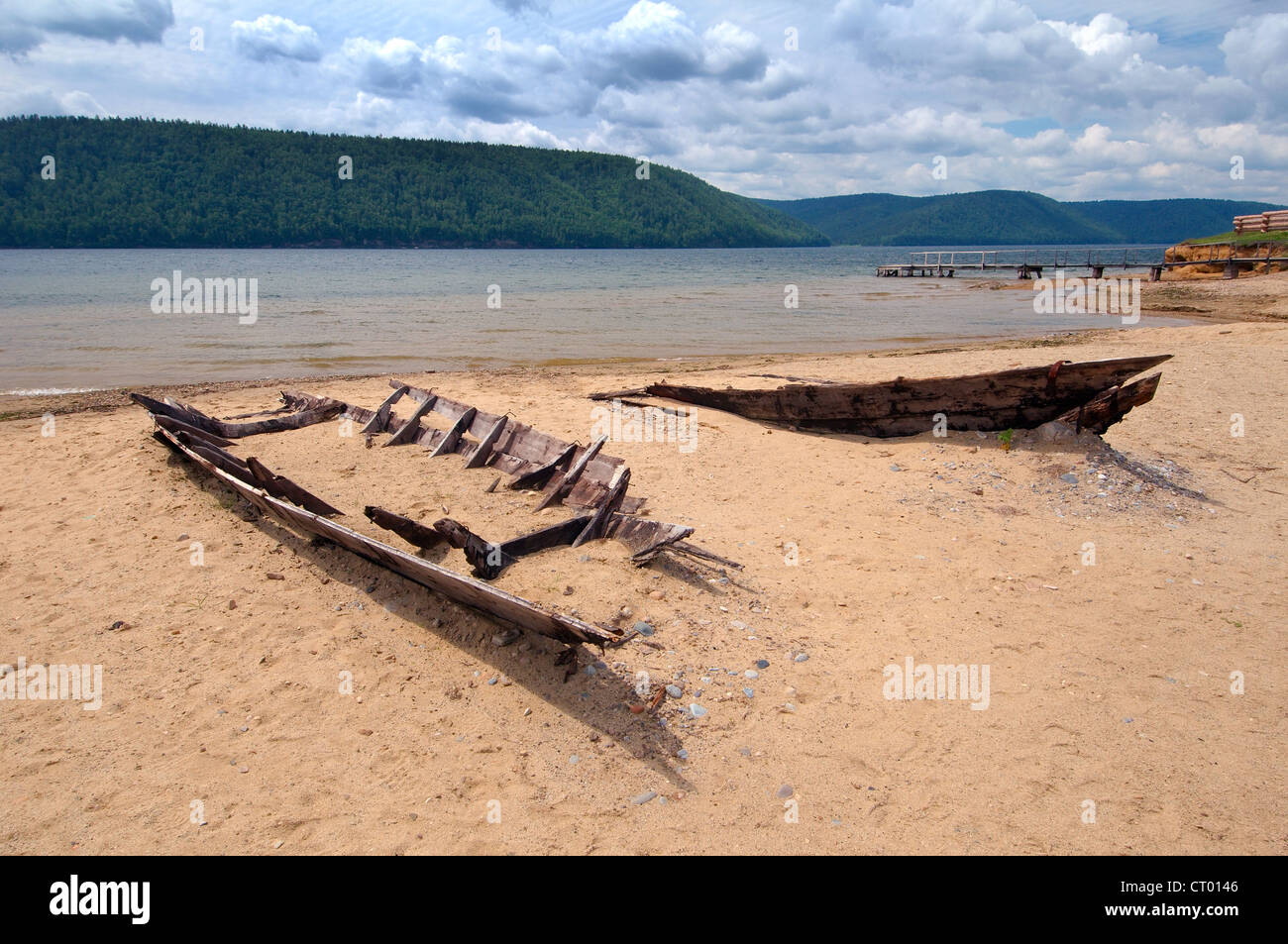 old wooden fishing boat, "Taltsa's" (Talzy) - Irkutsk architectural and ...