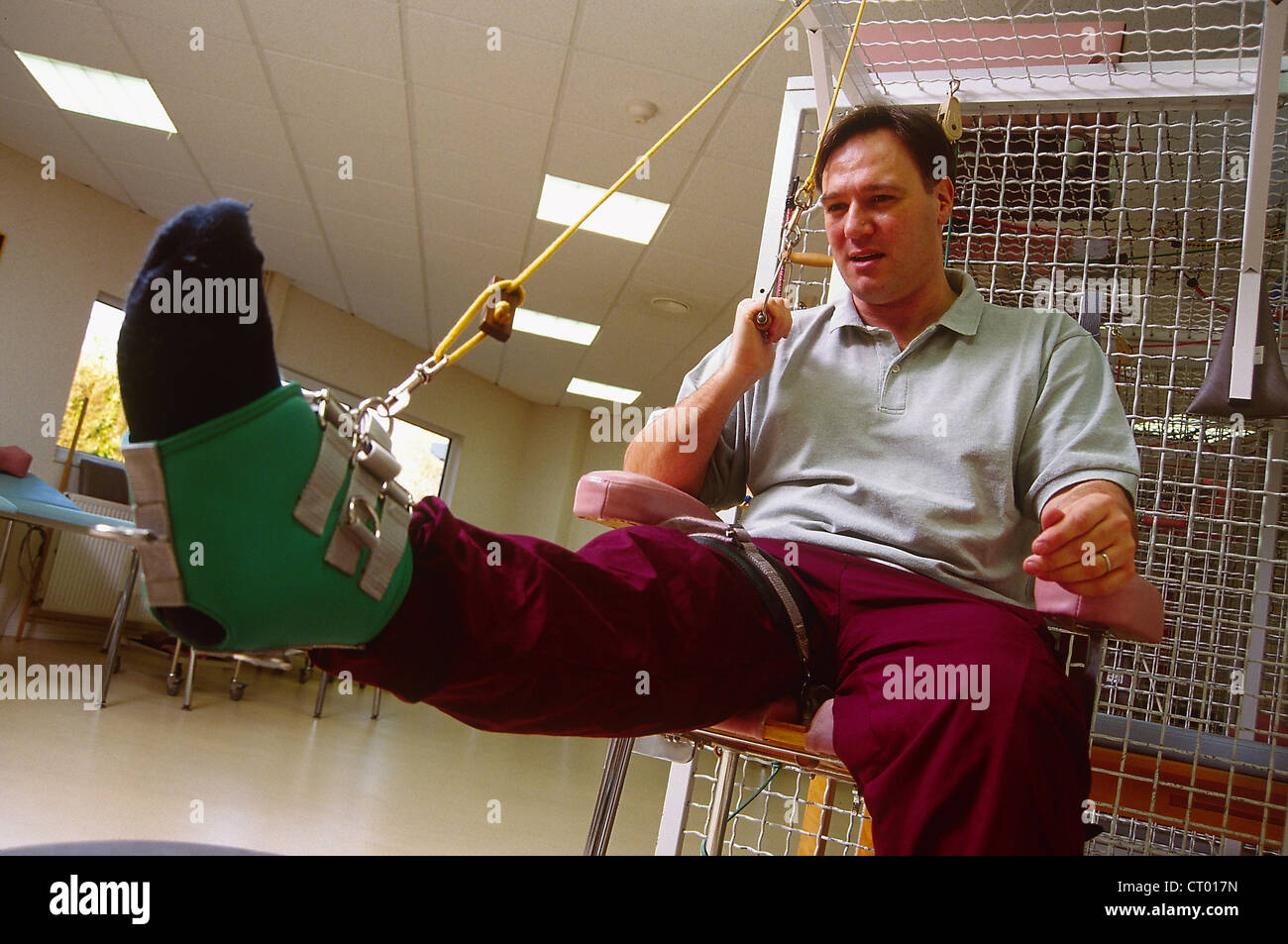 MAN IN REHABILITATION Stock Photo - Alamy