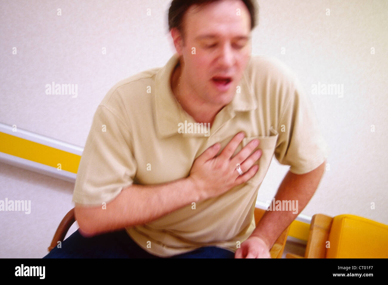 ANGINA PECTORIS, MAN Stock Photo - Alamy