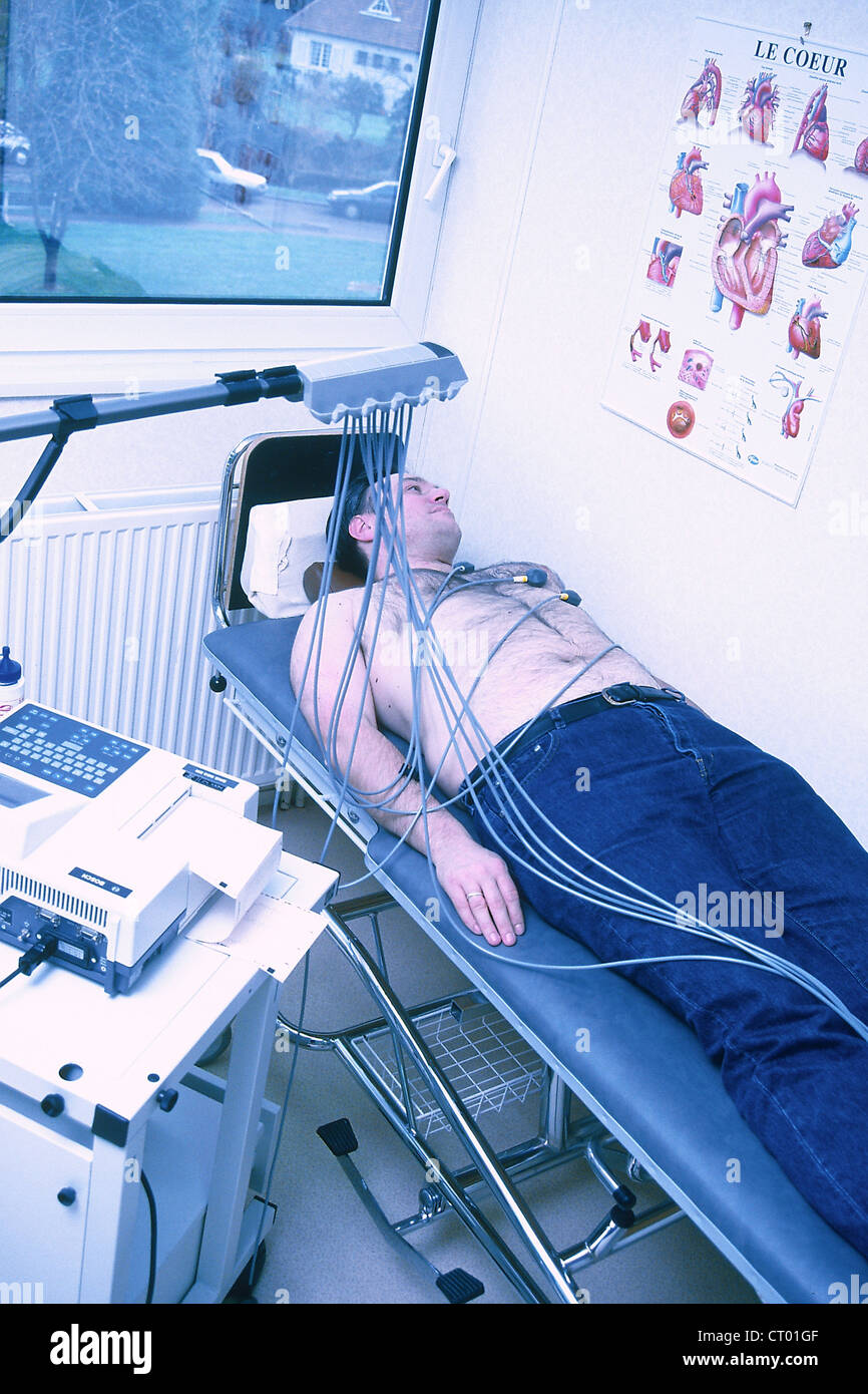 ECG OF A MAN Stock Photo - Alamy
