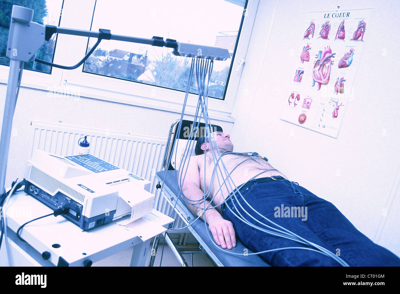 ECG OF A MAN Stock Photo - Alamy