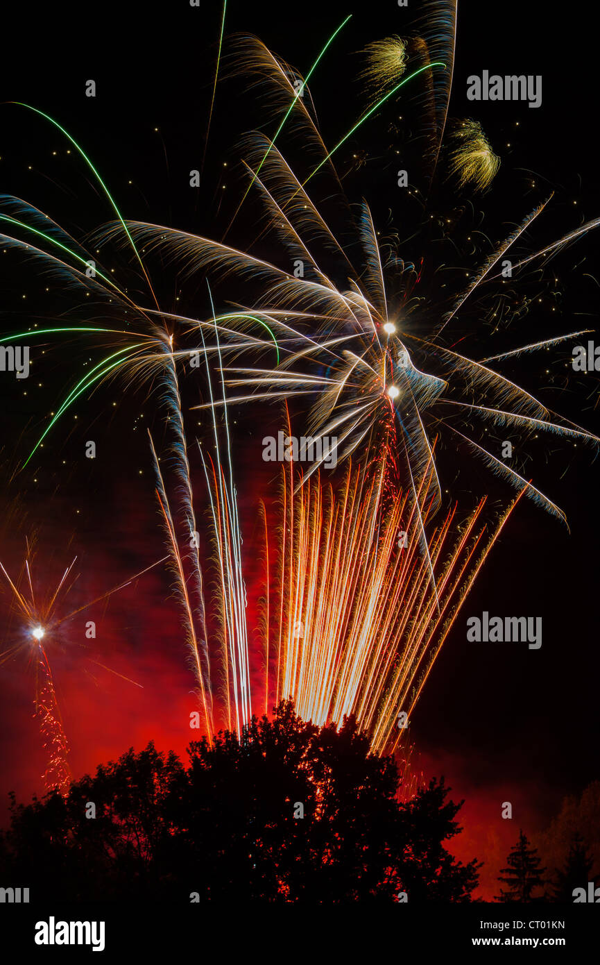 Fireworks display for the United States Army Garrison Stuttgart ...